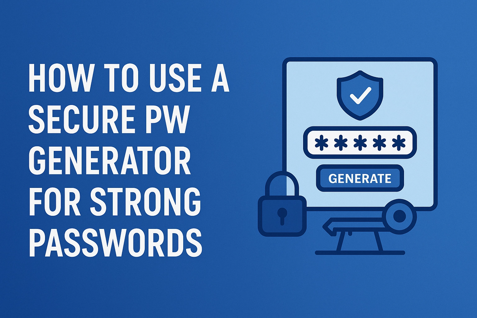 How to Use a Secure PW Generator for Strong Passwords